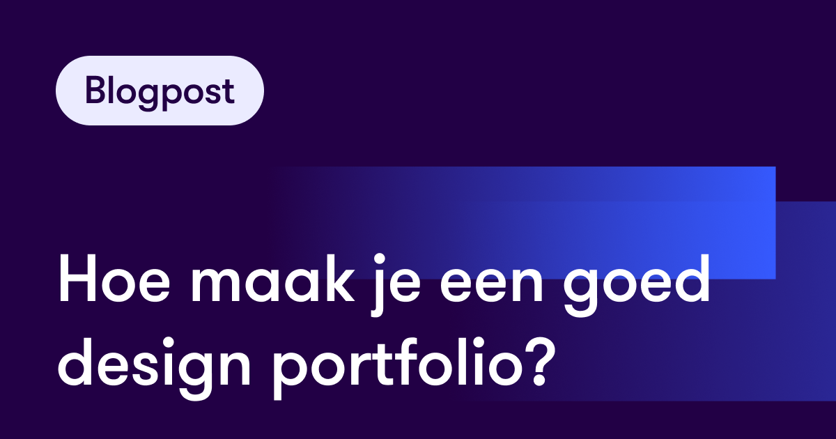 Hoe maak je een goed design portfolio? | Concept7